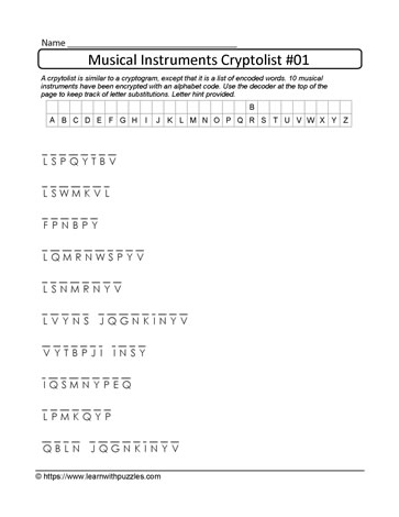 Cryptolist & Music Learn With Puzzles