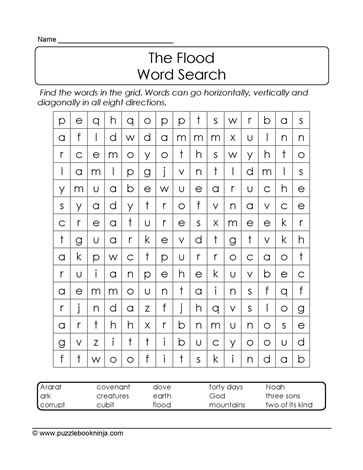 The Great Flood Puzzle Learn With Puzzles