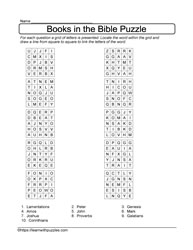 Books Of The Bible Learn With Puzzles